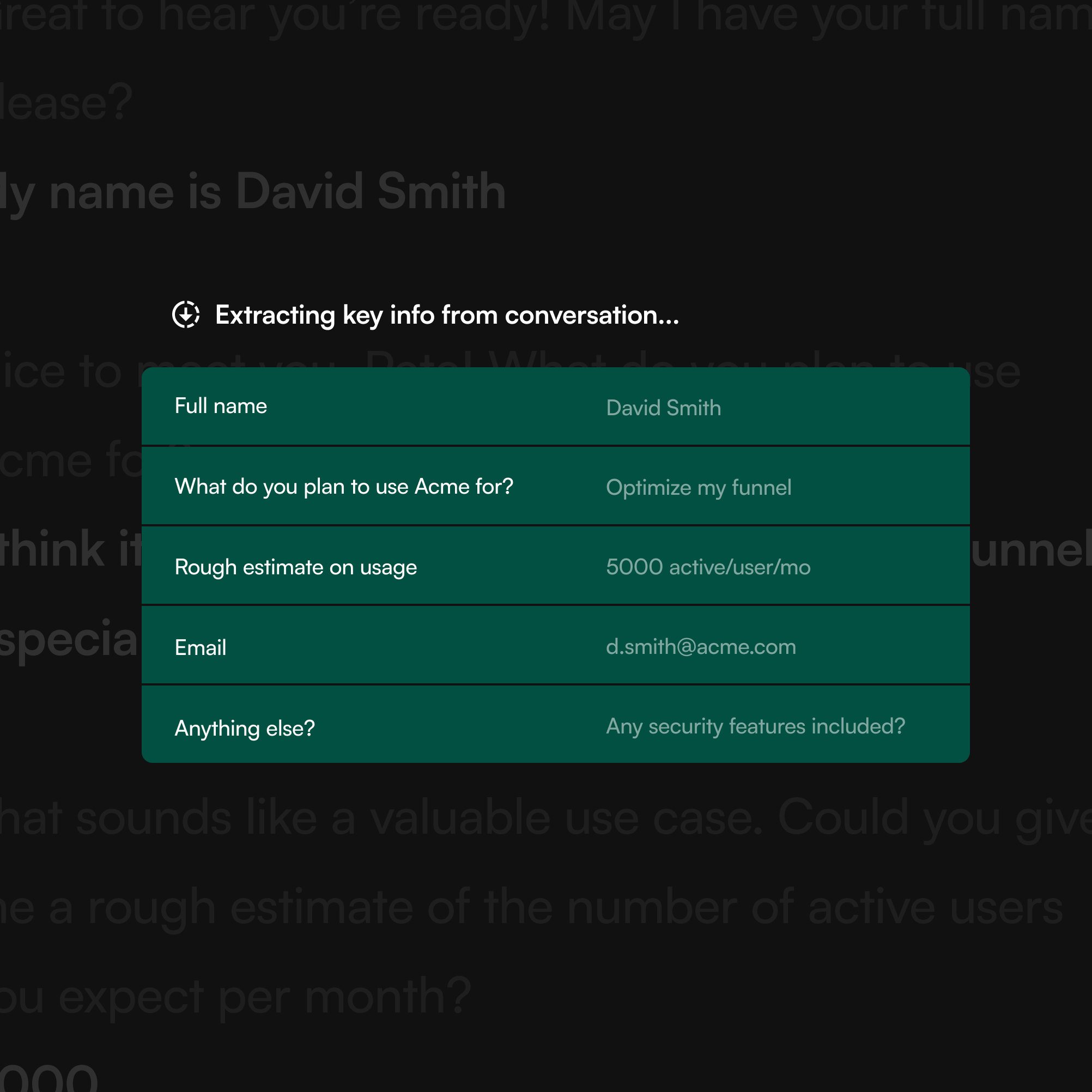 Formless - Contact Sales template